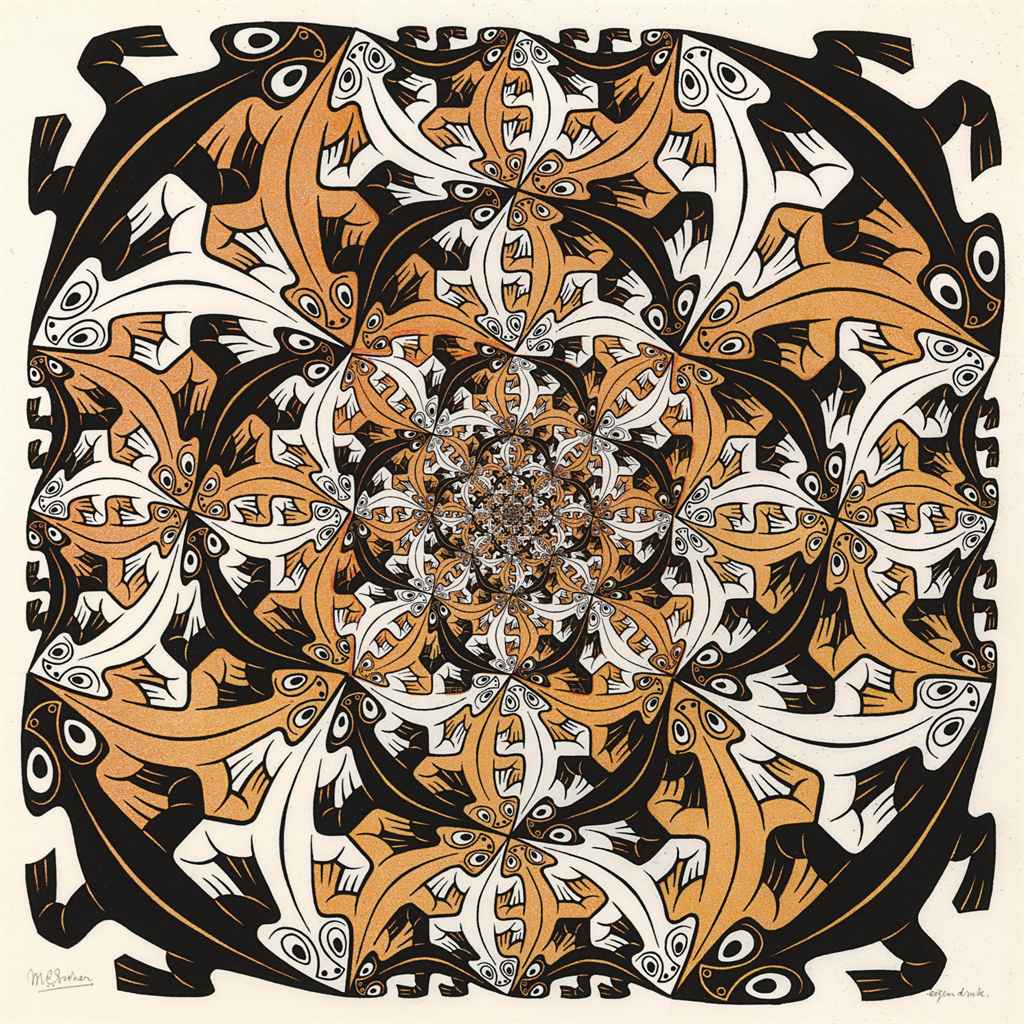 MAURITS CORNELIS ESCHER , Smaller and Smaller (B. 413) | Christie's
