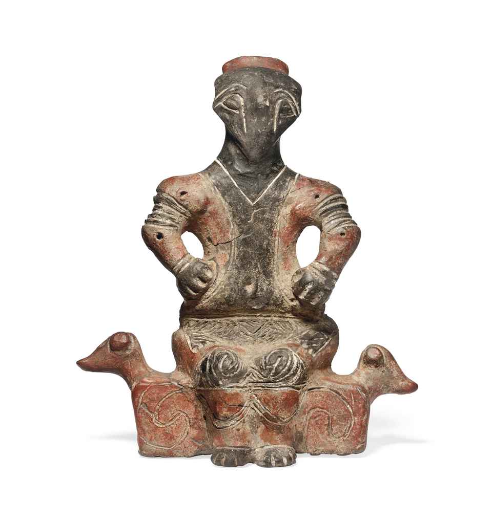 Neolithic Sculpture 10th5th Millbce Seated Female Idol