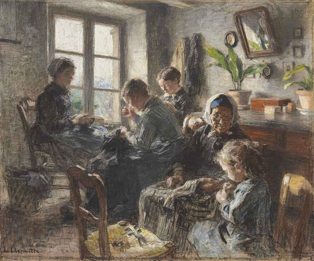 Léon-Augustin Lhermitte (French, 1844-1925) , Les couturières | Christie's