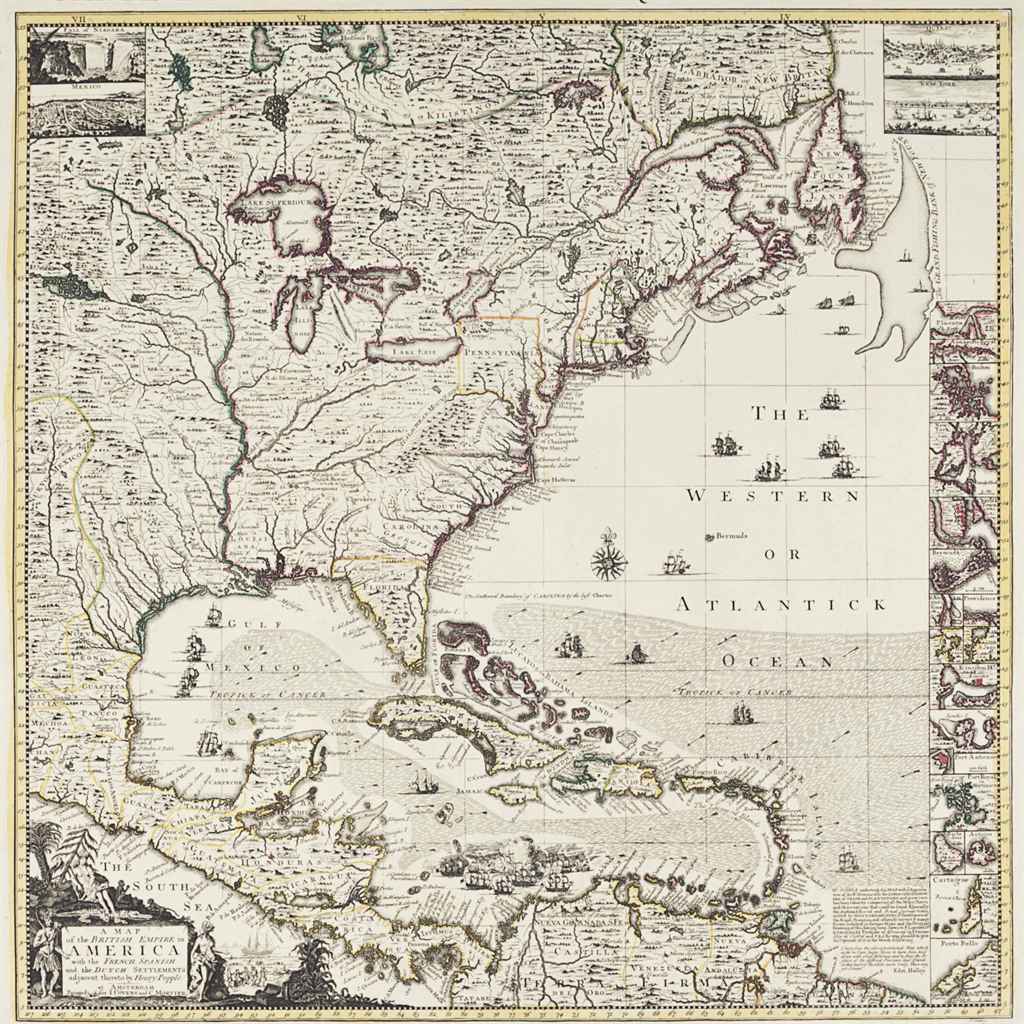 POPPLE, Henry (d 1743) A Map of the British Empire in Americ ...