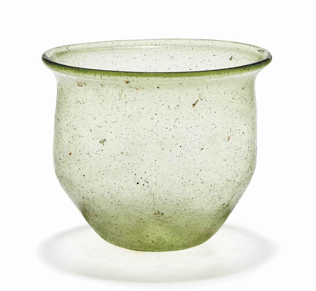 Green Glass Beaker - auctions & price archive