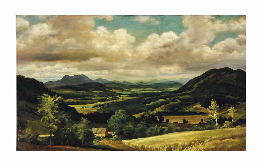 William Dean Fausett (American, 1913-1998) Ski CountryWilliam Dean ...