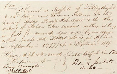 NATIVE AMERICANS] RED JACKET ("Sagoyewatha") (1756?-1830), Seneca chief ...