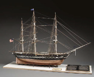 A Fine Scale Model of the American Frigate U.S.F. Constitution ...