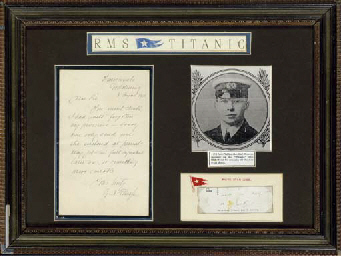 Items relating to Jack Phillips, chief Marconi operator aboard the R.M ...