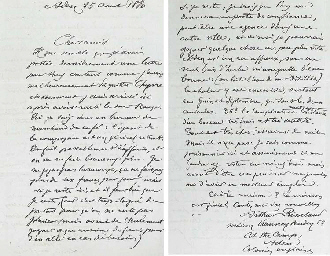 RIMBAUD, Arthur (1854-1891). Lettre autographe à sa famille, signée et ...