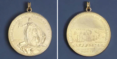 THE NELSON-HARDY NILE MEDAL - auctions & price archive