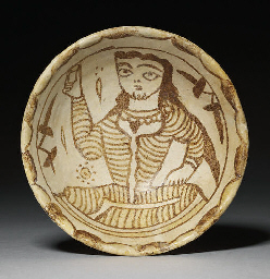 An Abbasid lustre painted pottery Bowl Mesopotamia, 9th Century ...