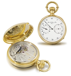 Albert Potter A very fine and rare 18K gold openface keyless ...