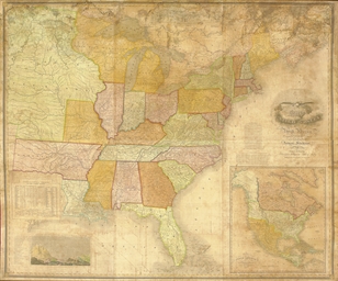 VANCE, David H Map Of The United States Of North America Phi ...