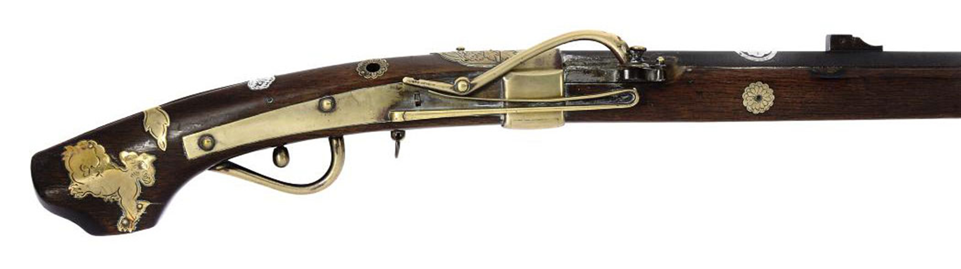 A JAPANESE 32-BORE SNAP-MATCHLOCK GUN | 19TH CENTURY | long guns, Arms ...