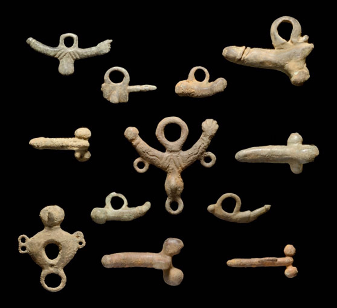 TWELVE ROMAN BRONZE PHALLIC AMULETS | CIRCA 1ST-2ND CENTURY A.D ...