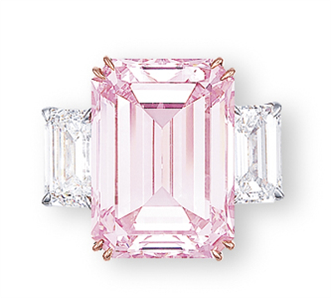 THE PERFECT PINK A SUPERB COLOURED DIAMOND AND DIAMOND RING | ring ...