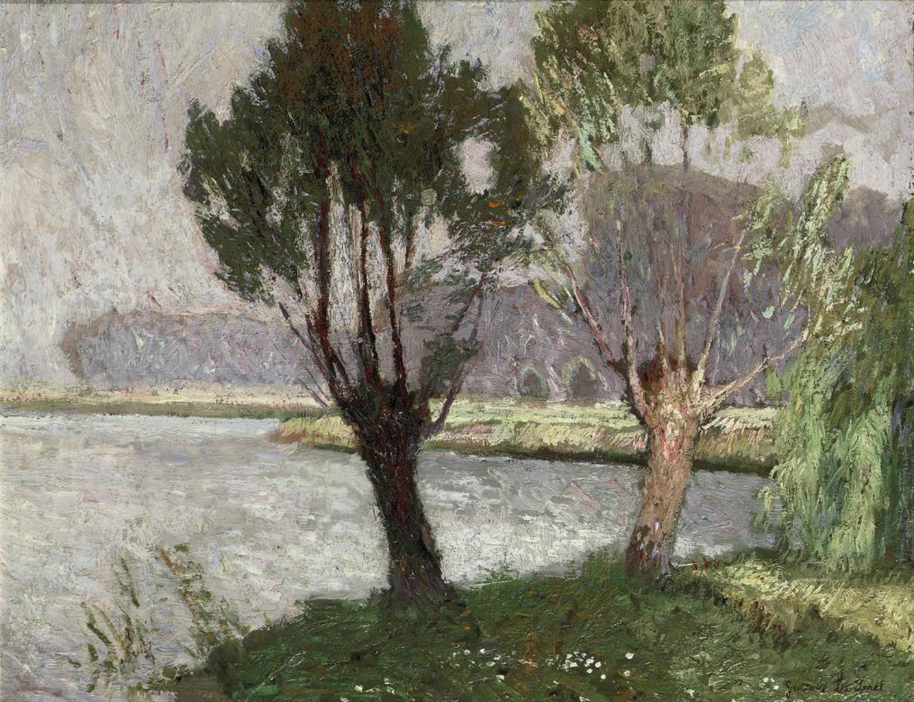 Gustave De Smet (1877-1943) | Willows along a stream | 20th Century ...