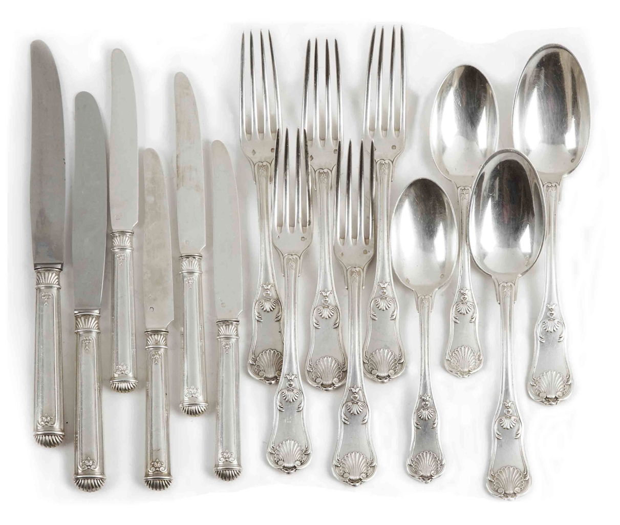 A French silver part flatware service | MAKER'S MARK H.FRES & CIE, LATE ...