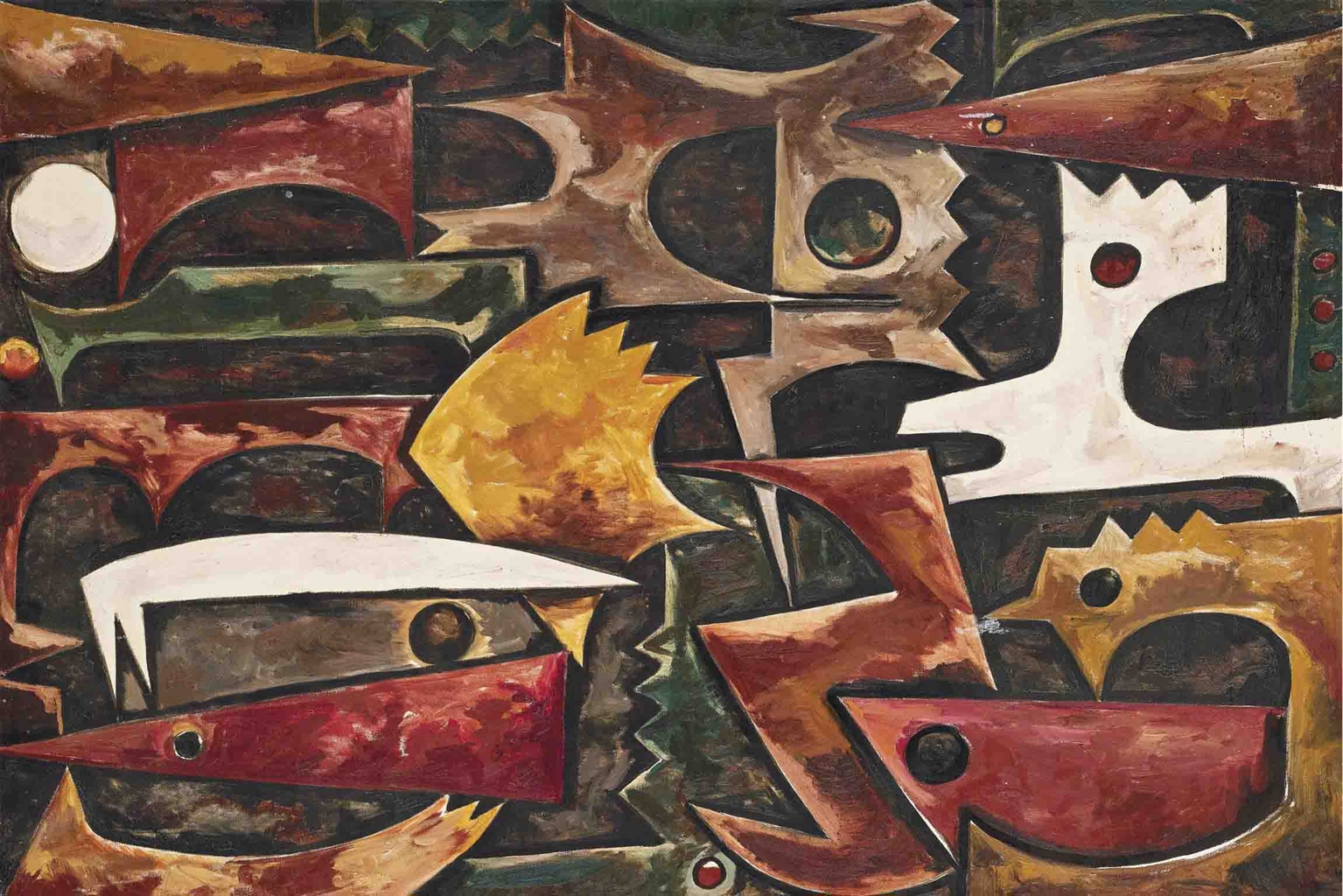 Bahman Mohasses (Iranian, 1931-2010) | Untitled | Contemporary Middle ...