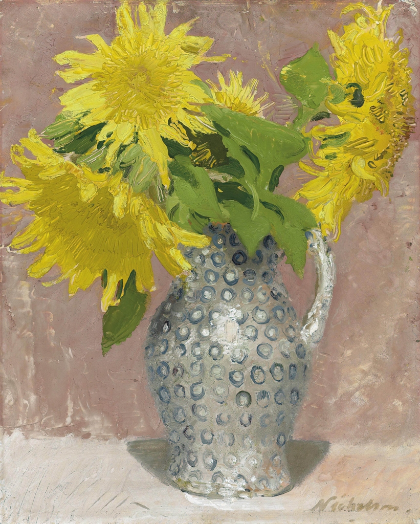 Sir William Nicholson (1872-1949) | Sunflowers | 20th Century ...