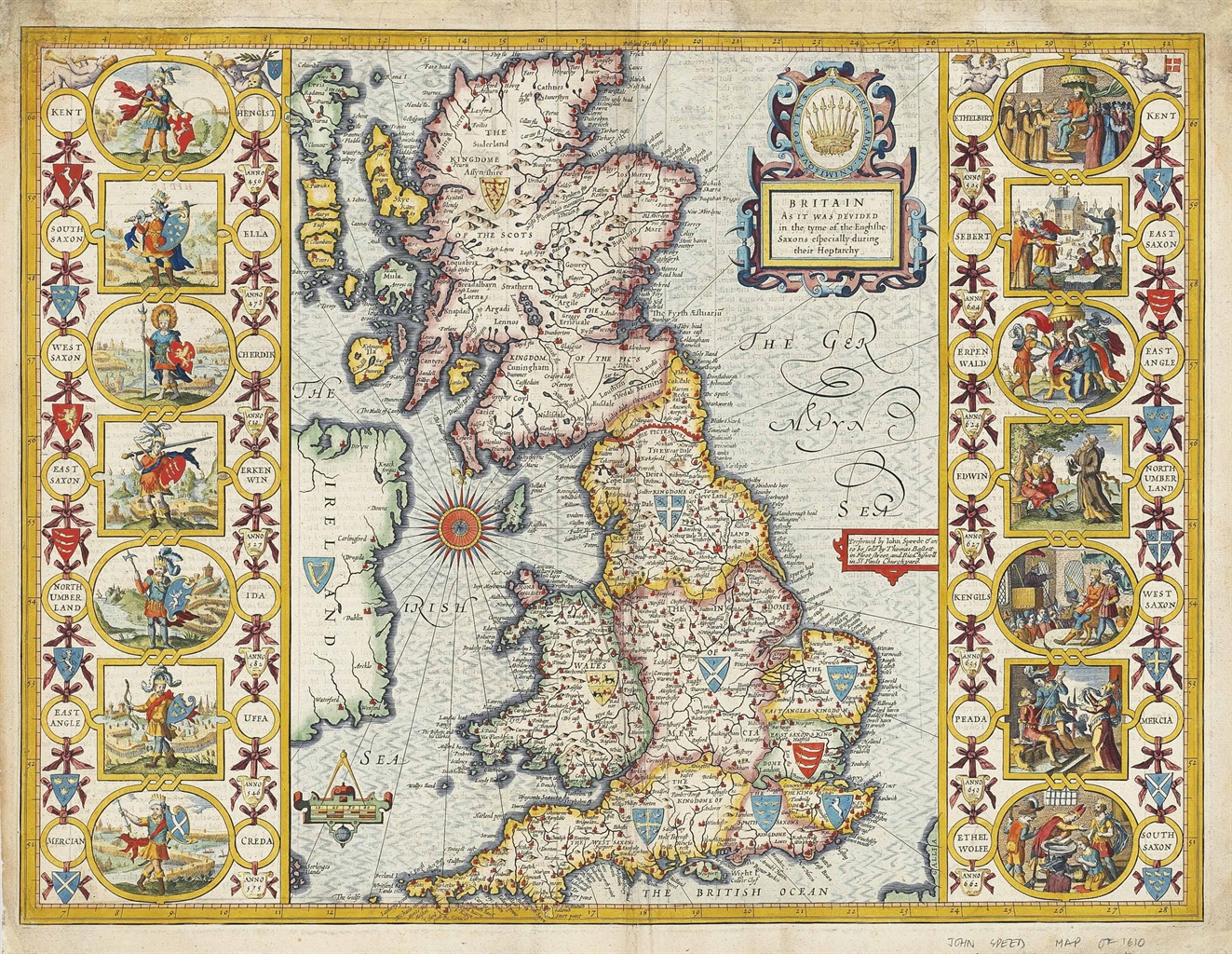 SPEED, John (1552-1629) Britain as it was devided in the tyme of the ...