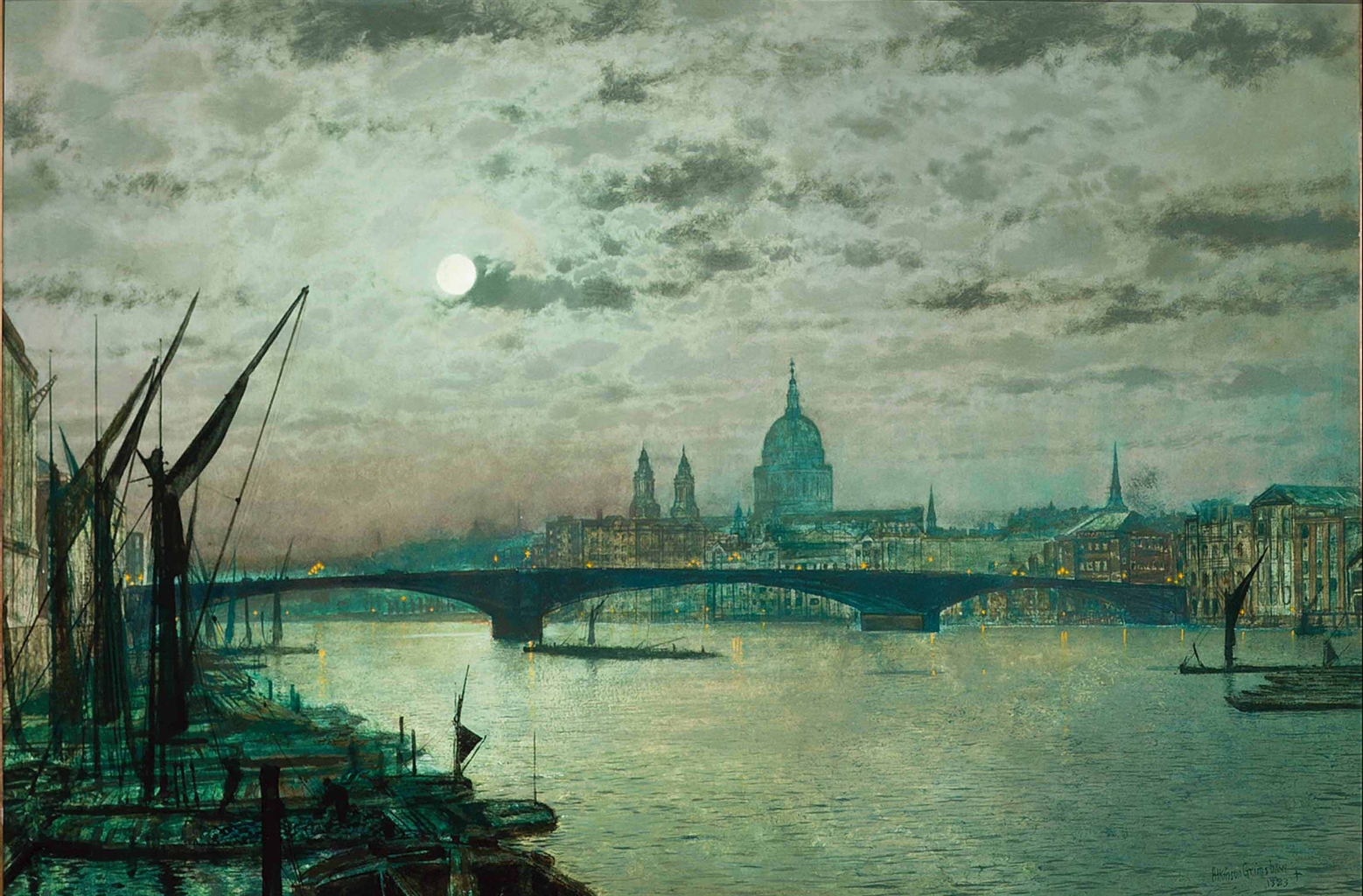John Atkinson Grimshaw | Atkinson grimshaw, Art, Moonlight