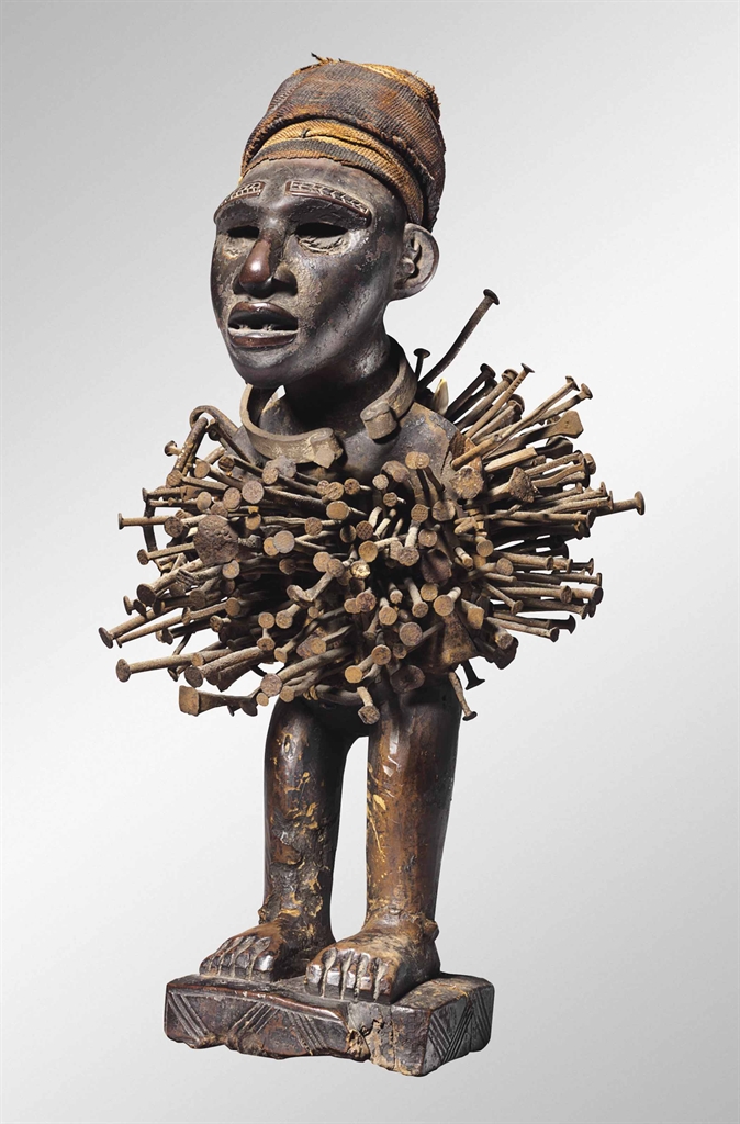 STATUETTE KONGO, NKISI KONGO POWER FIGURE, NKISI | RÉPUBLIQUE ...