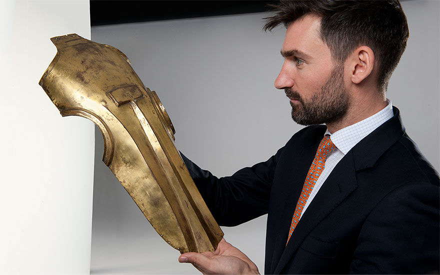 An Ottoman-era gilt chamfron | Christie's