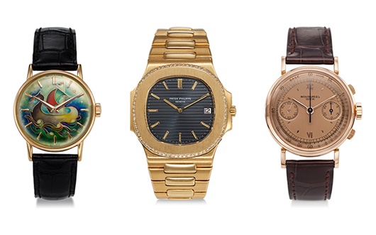 PATEK PHILIPPE, REF. 591, A VERY FINE AND RARE 18K ROSE GOLD ...